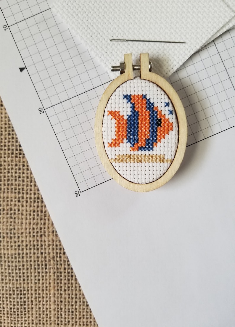 Counted Cross Stitch Fish and Ocean Fish Minis 2 Patterns - PDF ...