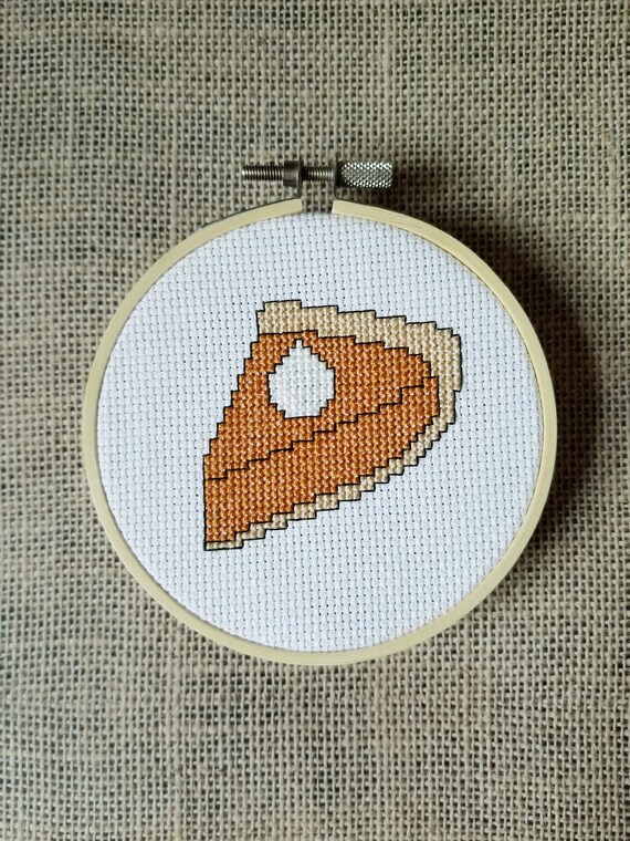 Counted Cross Stitch Pumpkin Pie Slice Pattern PDF Download - Etsy