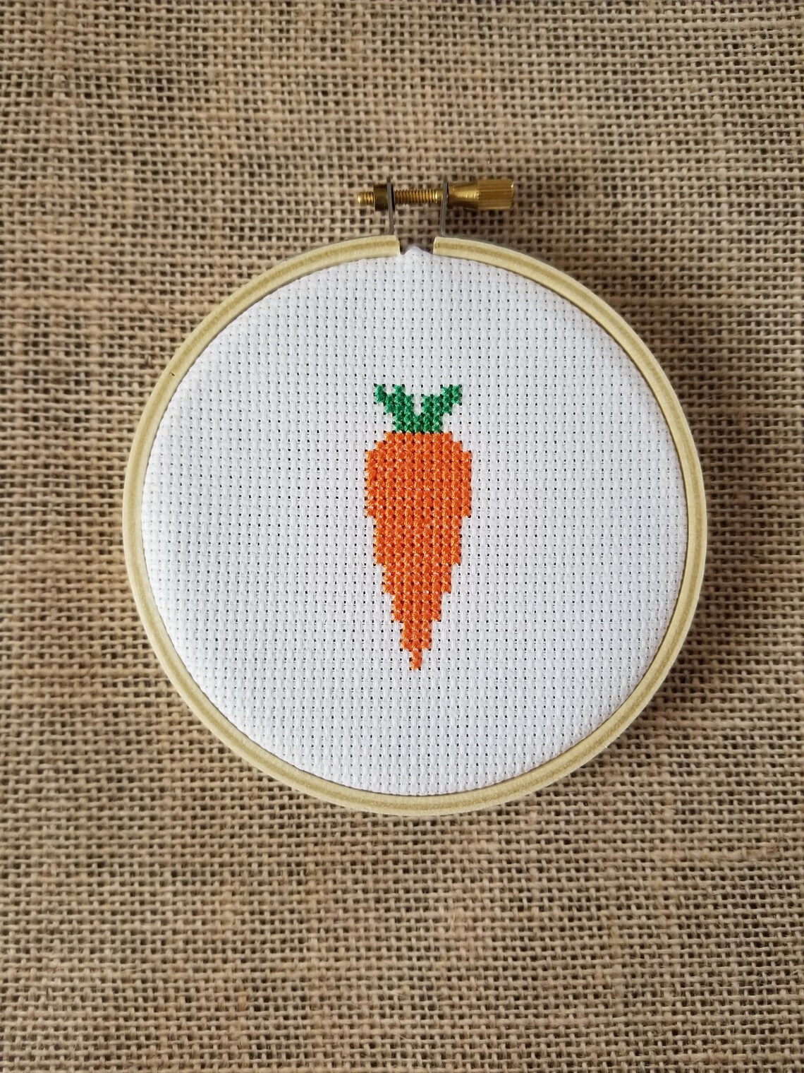 DIY Counted Cross Stitch Easter Carrot Happy Carrot Small - Etsy
