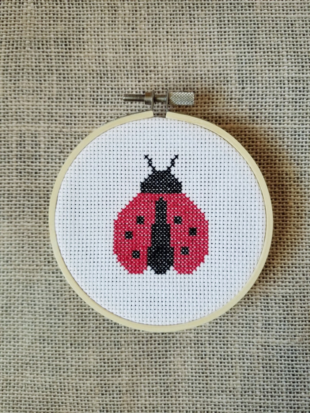 Counted Cross Stitch Ladybug Pattern PDF Download - Etsy