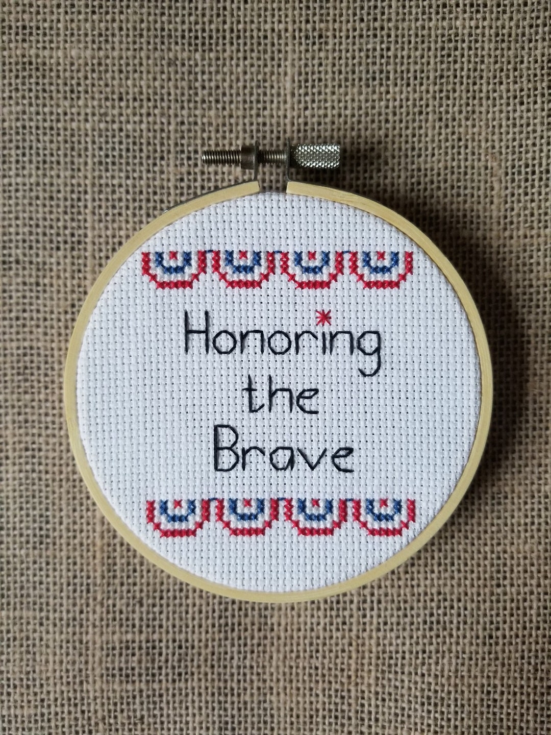 Counted Cross Stitch Memorial Day Honoring the Brave Pattern - PDF ...