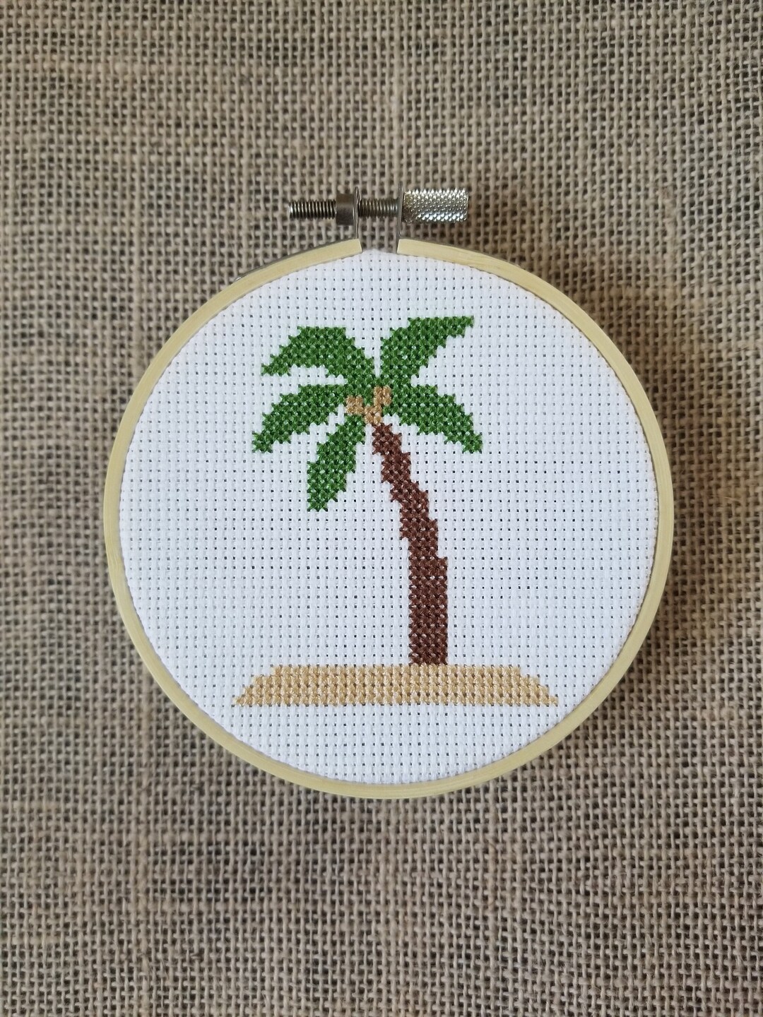 Counted Cross Stitch Palm Tree Pattern - PDF Download - Etsy