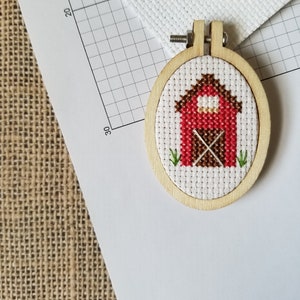 Counted Cross Stitch Sunflower and Barn Minis 2 Patterns - PDF Download ...