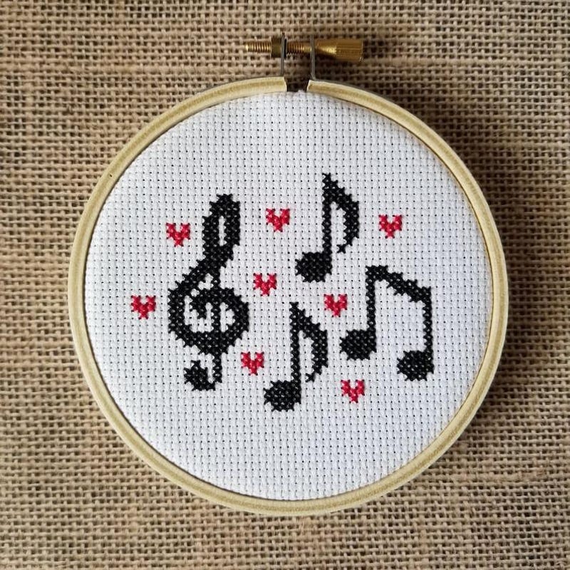 Music Cross Stitch - Etsy