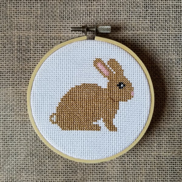 Rabbit Cross Stitch - Etsy
