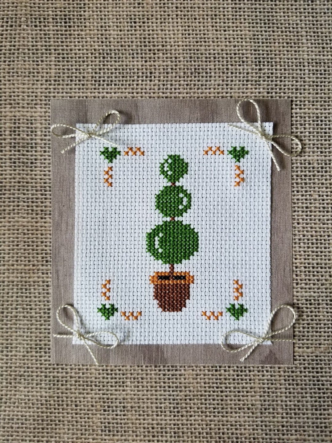 Counted Cross Stitch Topiary Pattern - PDF Download - Etsy