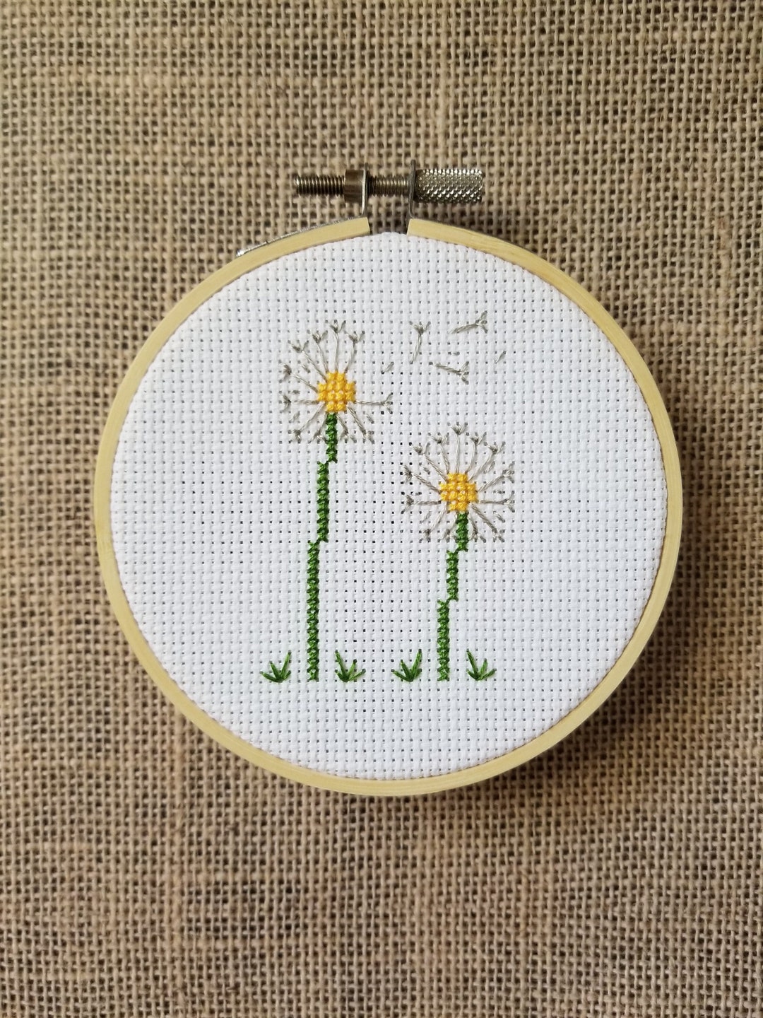 Counted Cross Stitch Dandelions Pattern - PDF Download - Etsy