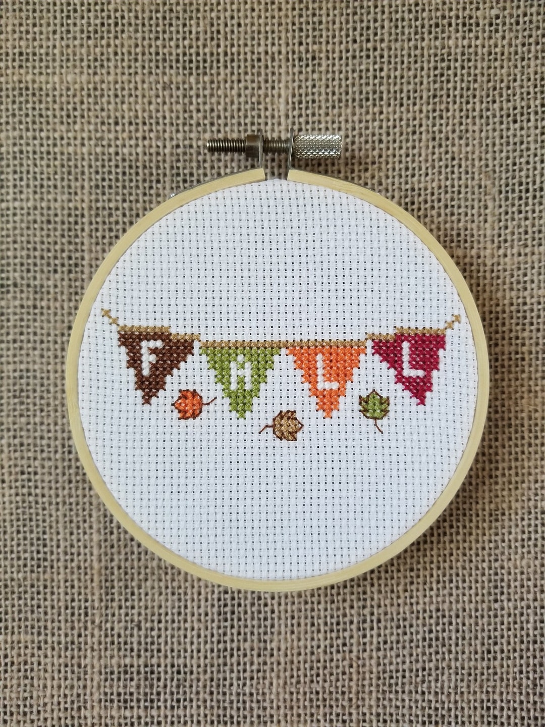 Counted Cross Stitch Fall Banner Pattern - PDF Download - Etsy