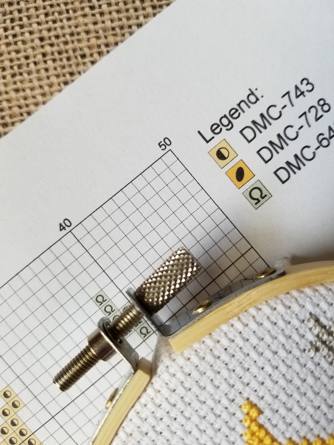 Counted Cross Stitch Moon and Stars Pattern - PDF Download - Etsy