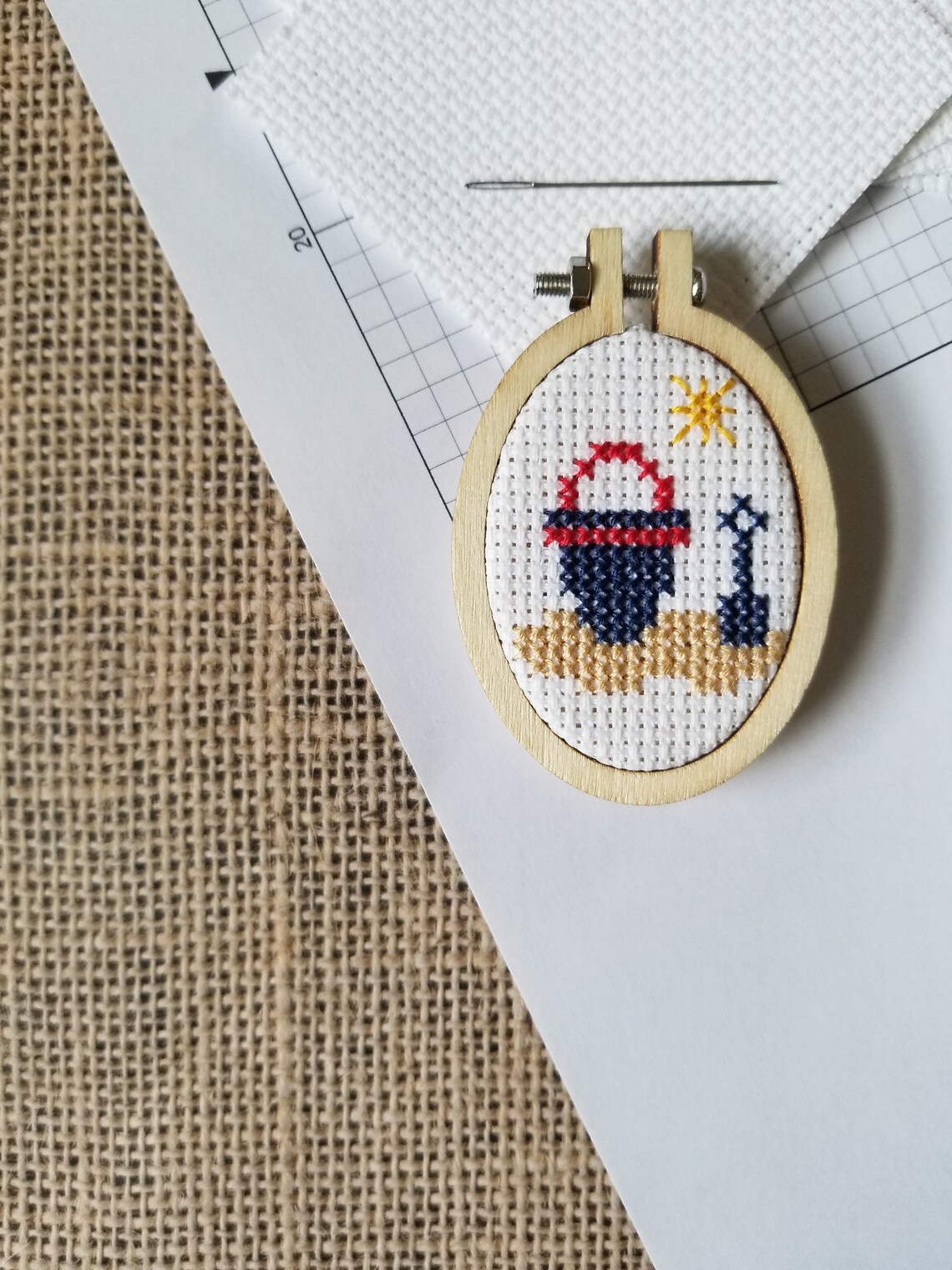 Counted Cross Stitch Beach Sign and Sand Pail Minis 2 Patterns - PDF ...