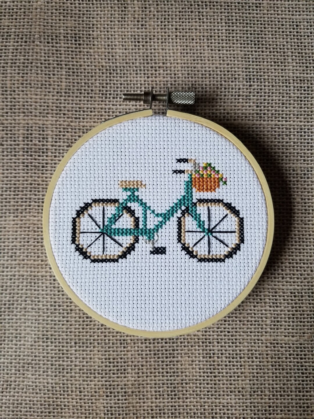 Counted Cross Stitch Bicycle Pattern - PDF Download - Etsy