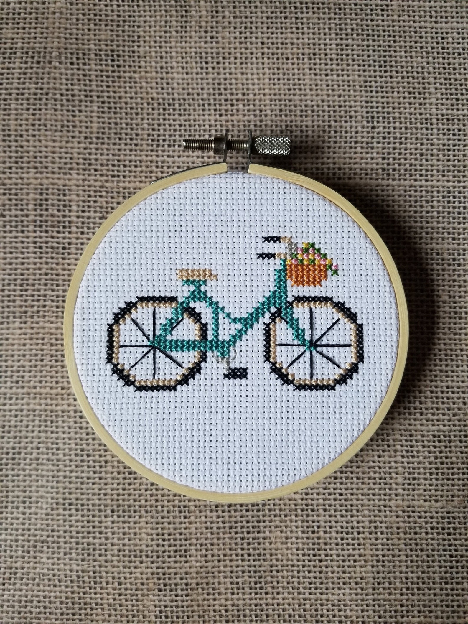 Counted Cross Stitch Bicycle Pattern PDF Download - Etsy