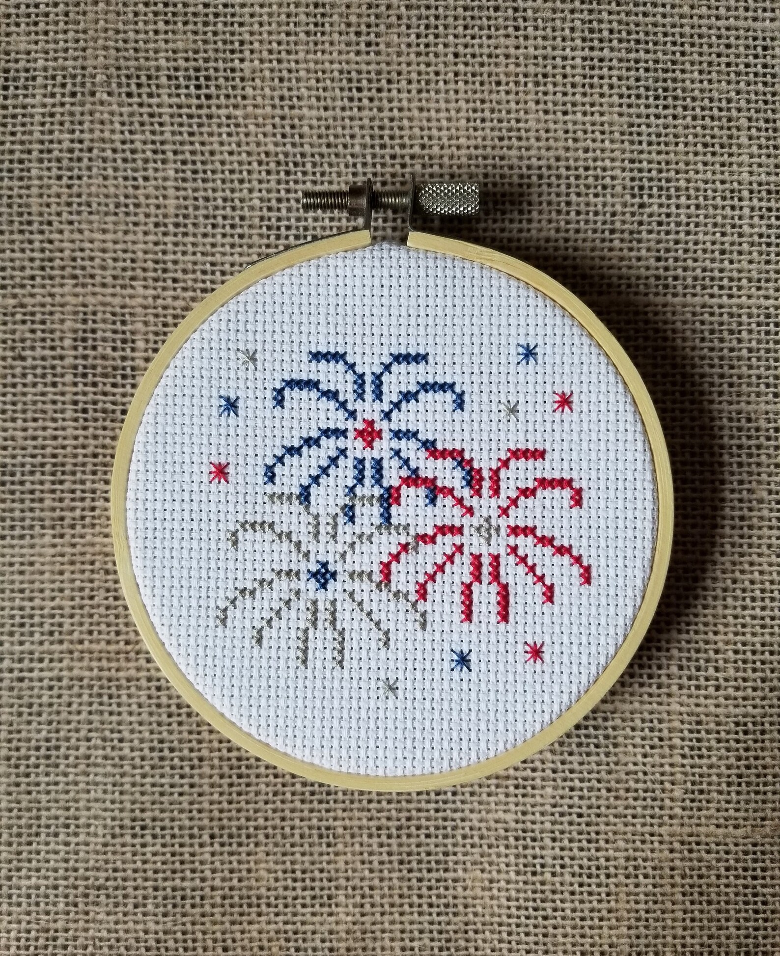 Counted Cross Stitch Fireworks Pattern PDF Download - Etsy