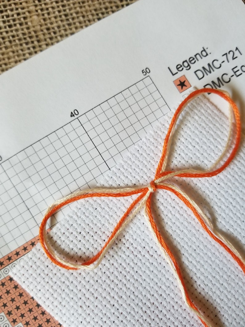 DIY Counted Cross Stitch Orange Slice Small Pattern - PDF Download - Etsy