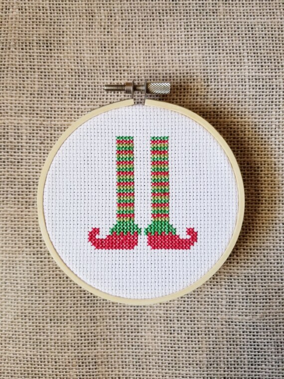 Counted Cross Stitch Elf Feet Pattern PDF Download - Etsy