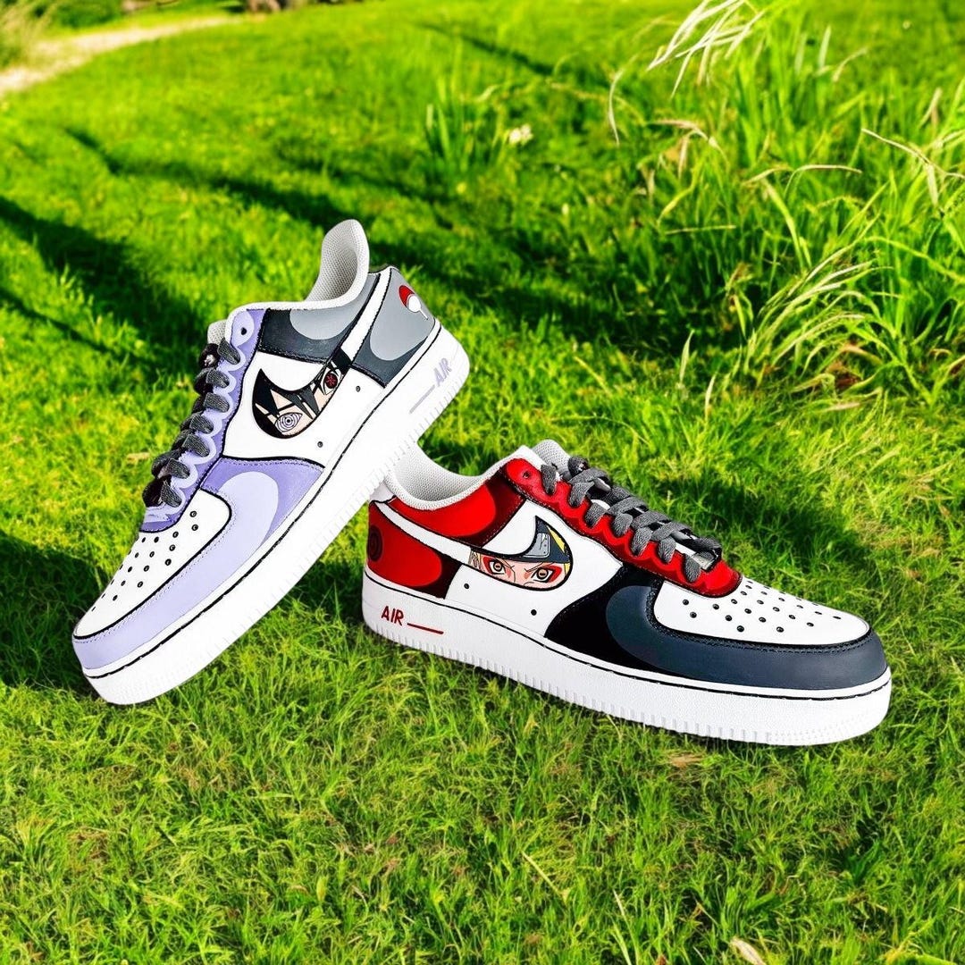 Custom Naruto Sasuke Air Force 1 Shoes, Custom Hand Painted Naruto ...