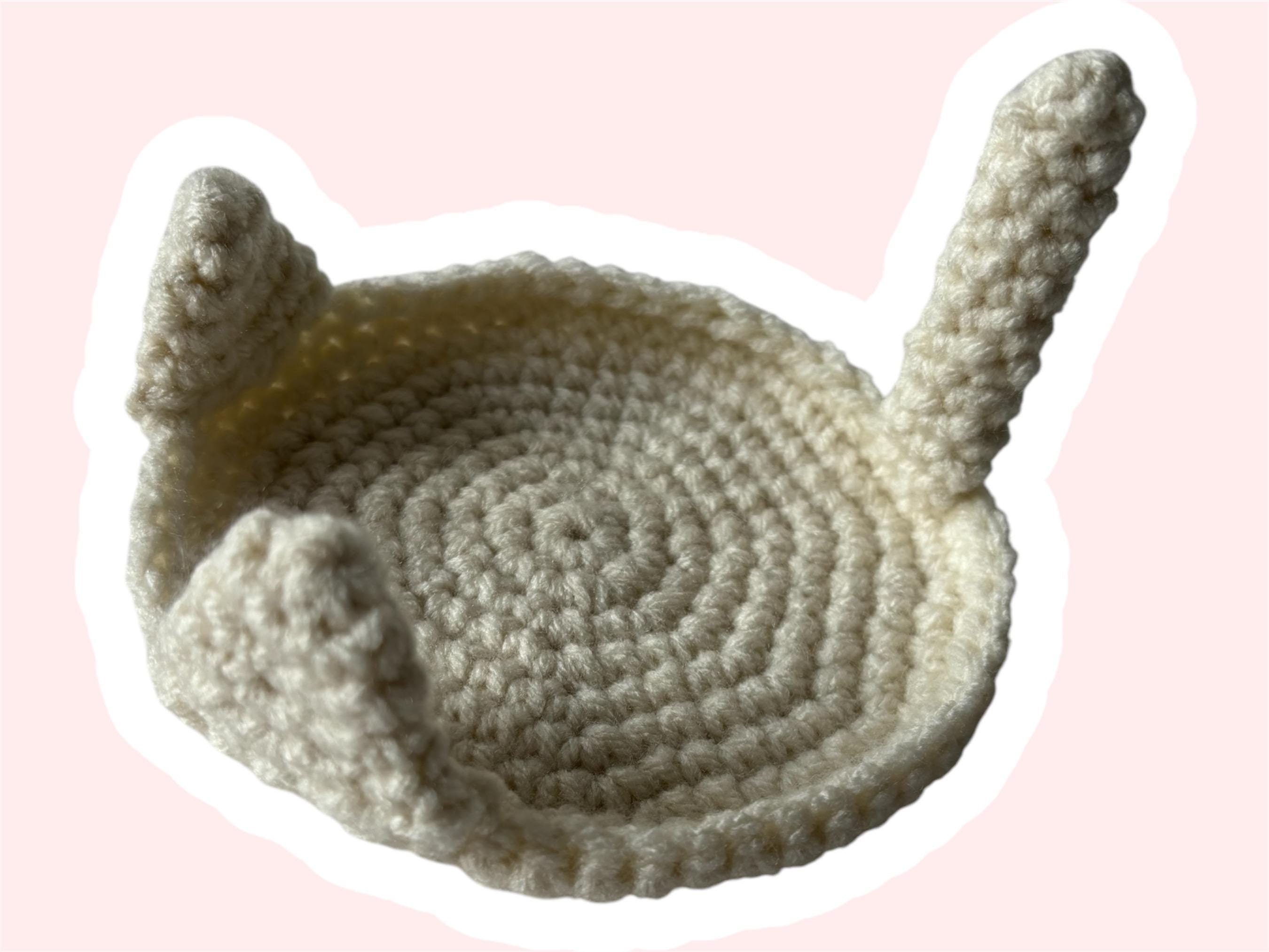 Easy Crochet Cat Coaster Pattern - Etsy