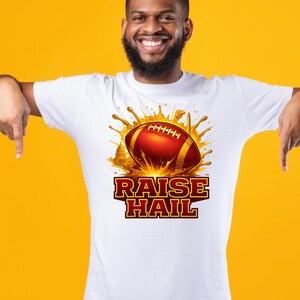 Raise Hail Football Design - Etsy