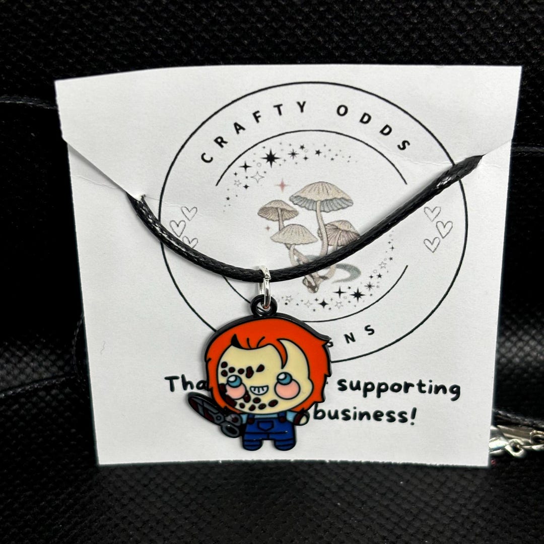 Chucky Charm Necklace Adorably Creepy Enamel Pendant - Etsy