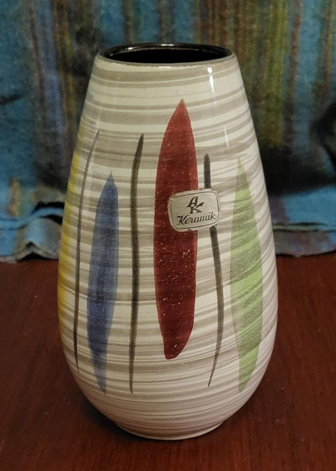 Vintage AK Keramik Handmade Ceramic Vase 1950s Style - Etsy