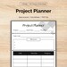 Project Planner Printable - Organize Tasks, Track Progress, and Meet ...