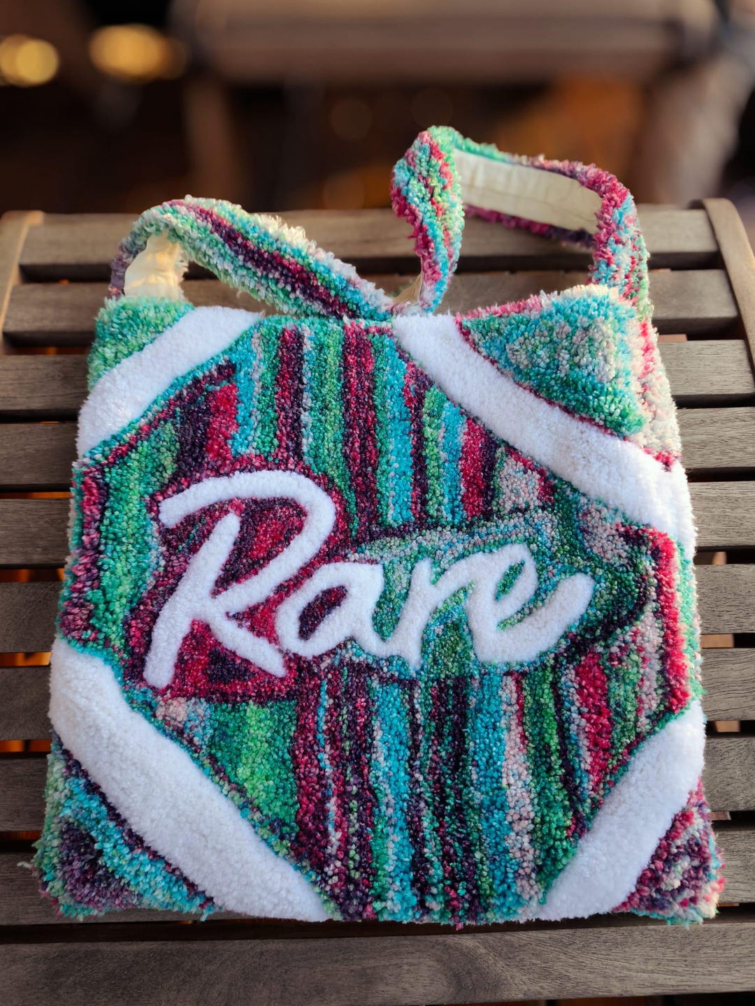 Tufting Bag Handmade Tufted Bag Rare Bag Selen Gomez - Etsy