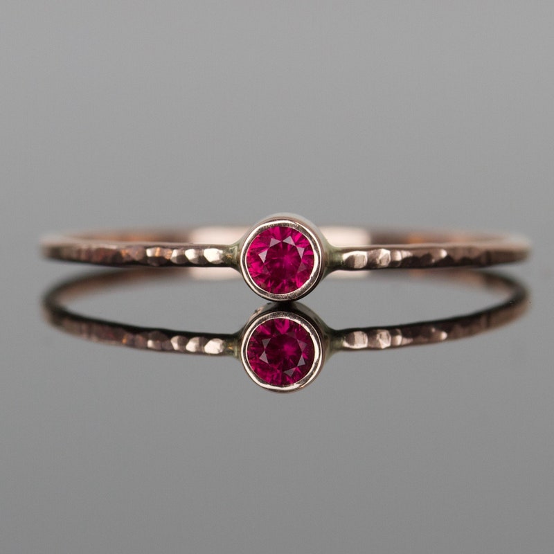 Gold Ruby Ring - Etsy