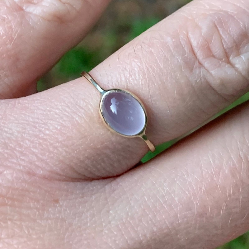 Chalcedony Ring - Etsy
