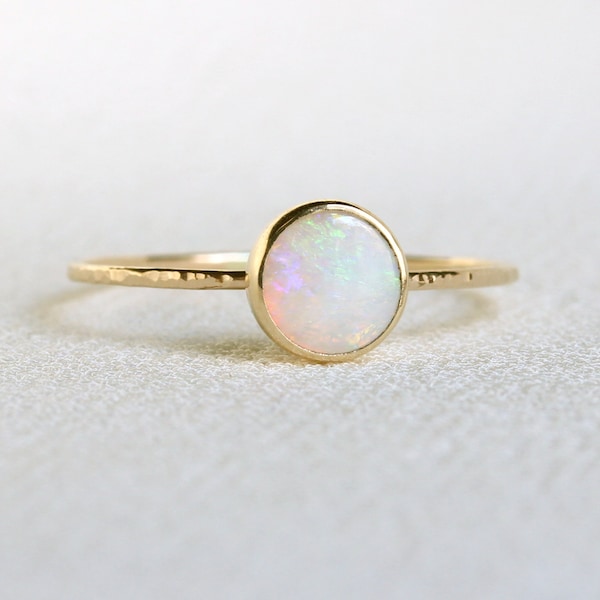 Genuine Opal Ring - Etsy