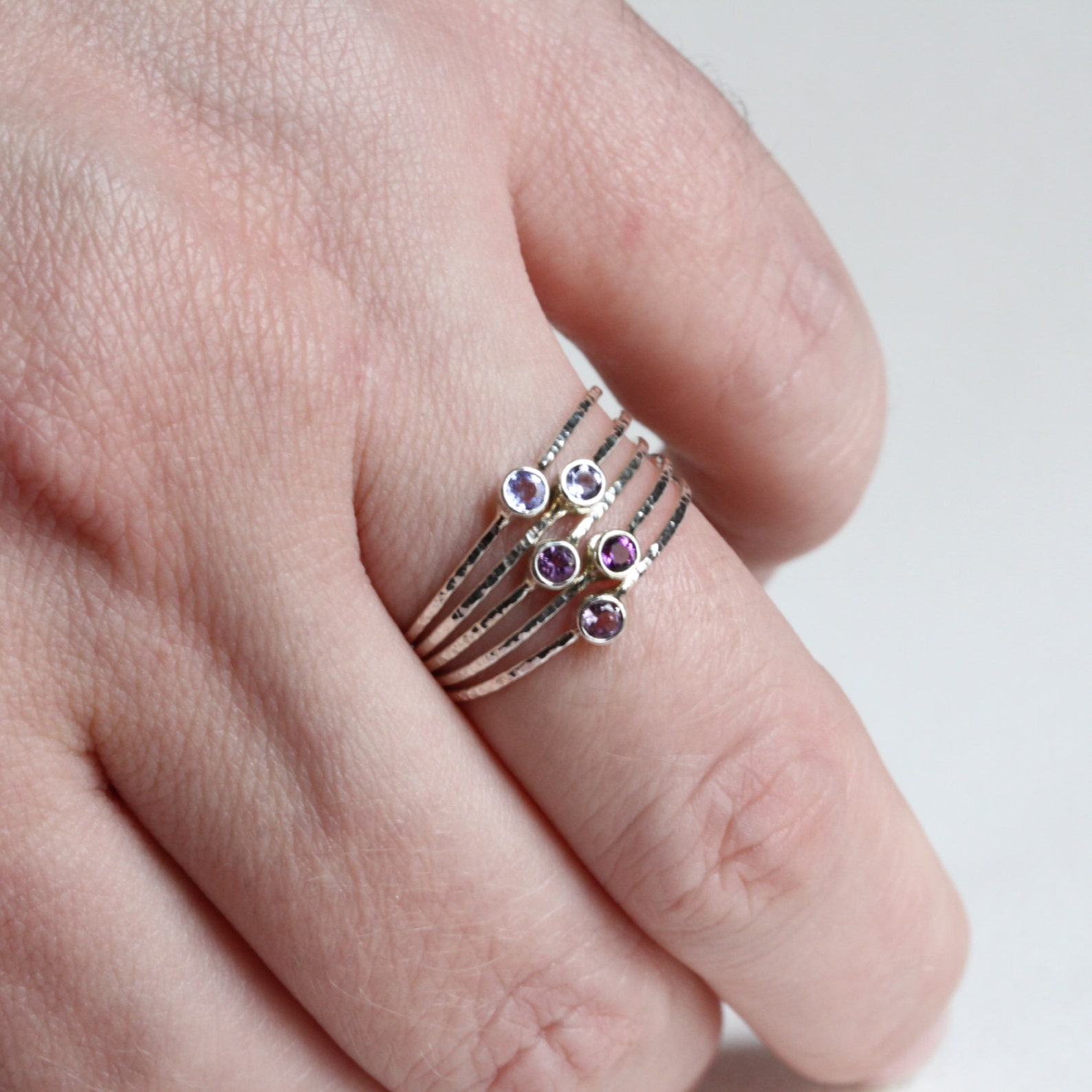 Custom SOLID Gold Birthstone Rings | Personalized Birthstone Rings ...