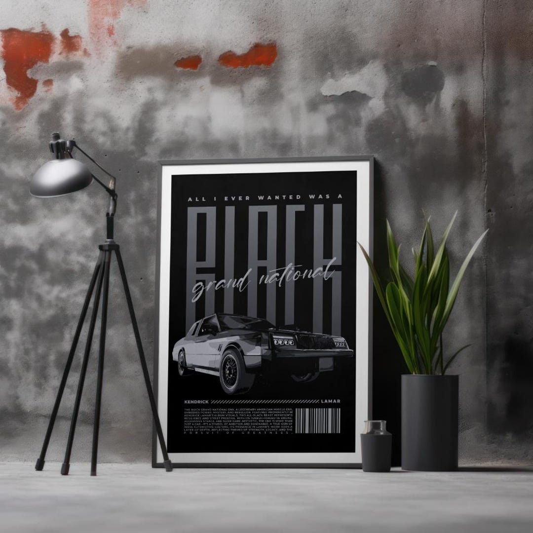 Black GNX Poster – A Legacy in Motion Inspired by Kendrick Lamar Song ...
