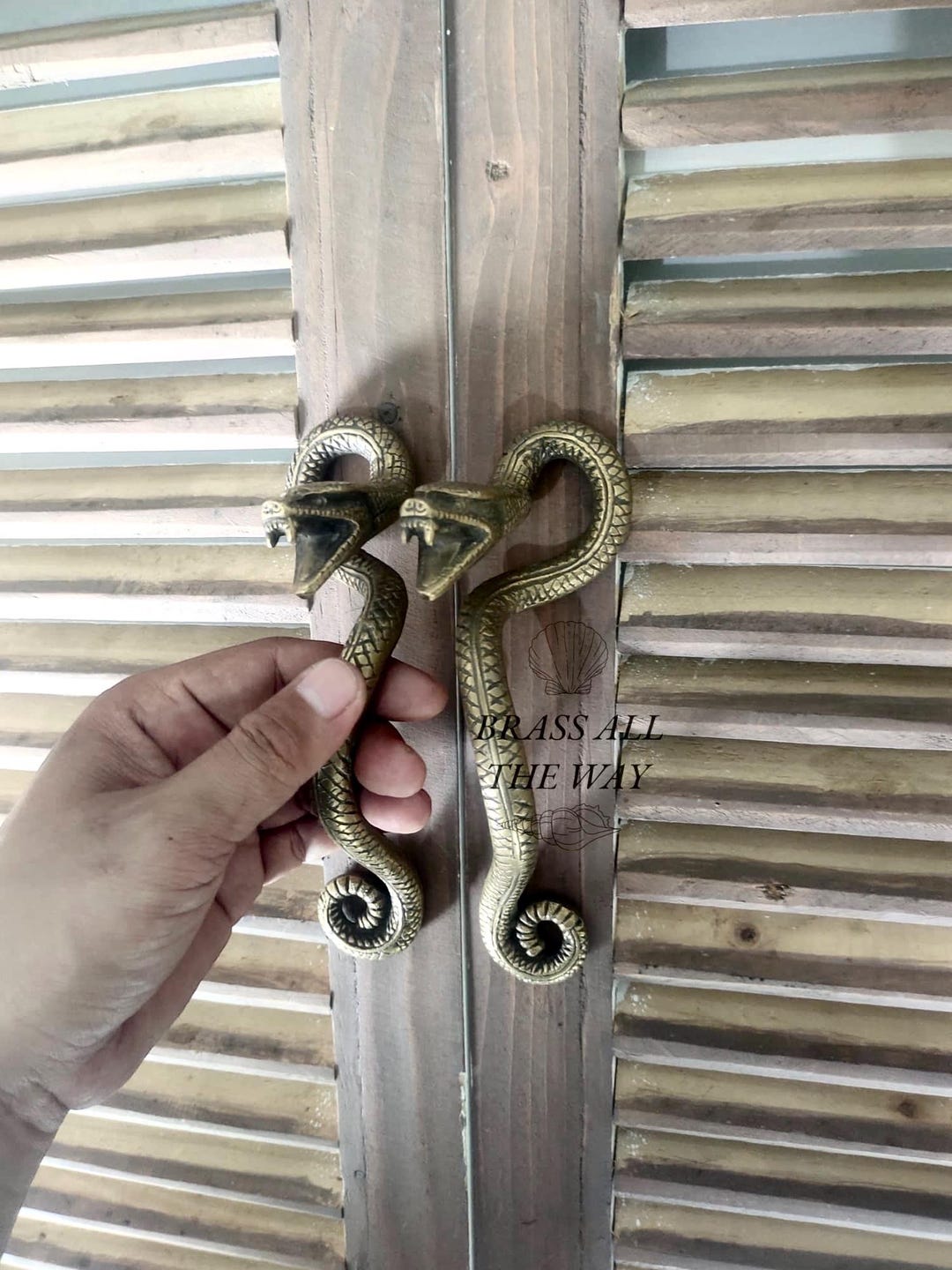 Snake Brass Knob - Angry Snake Drawer - Angry Snake Door Pull - Snake ...