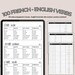 100 Most Common French Verbs - Etsy