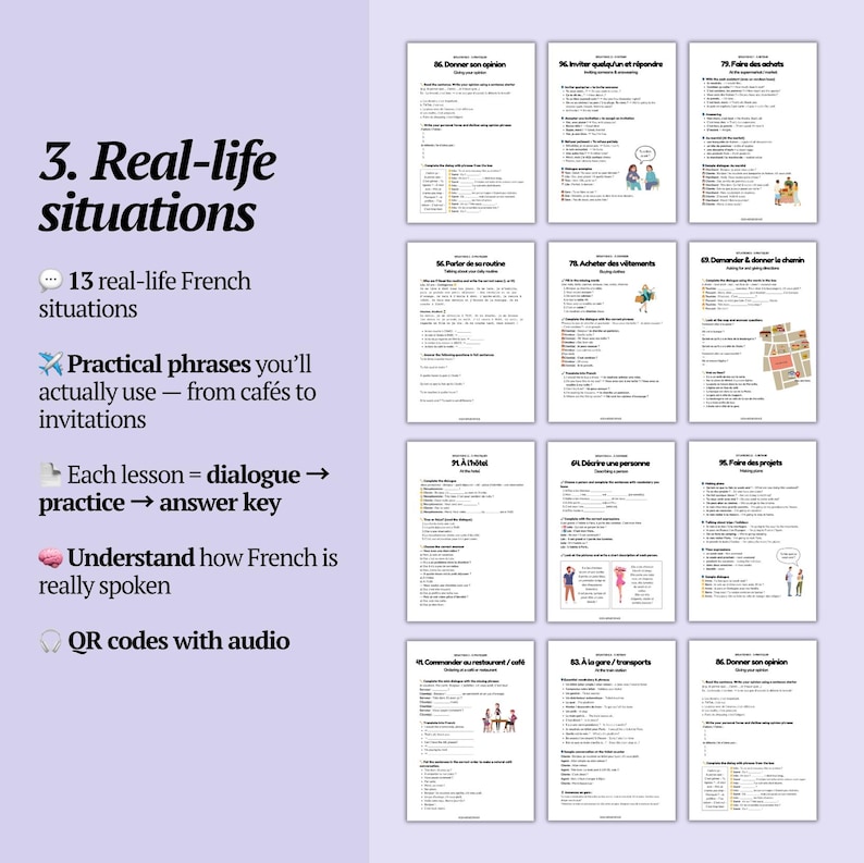 French Beginner Workbook A1-A2 | Step-by-step Printable French Plan ...