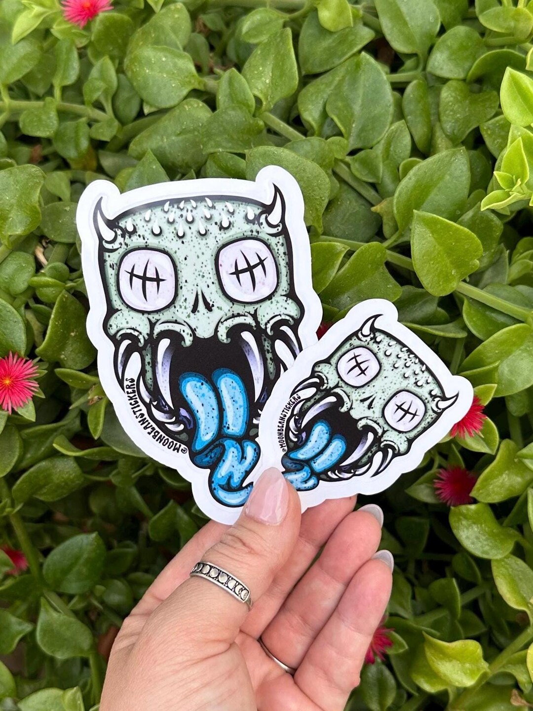 Spikey Alien Sticker | Vinyl | Waterproof - Etsy