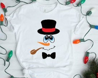 Snowman with pipe | Etsy