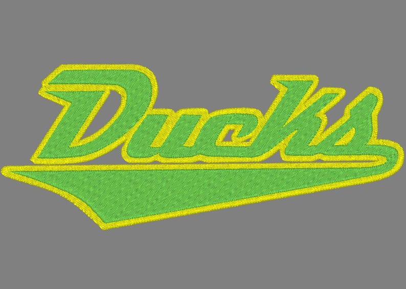 Oregon Duck Baseball Logo PES File - Etsy