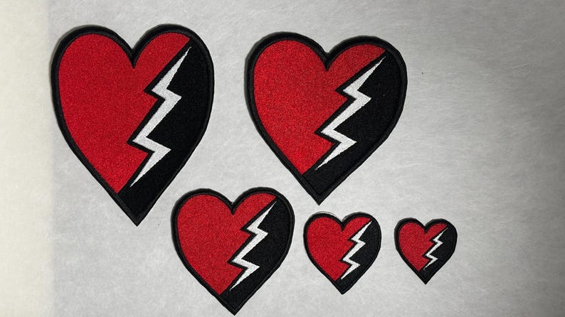 Descendants Rise of Red ***2 Inch *** Heart Iron on Patch. - Etsy