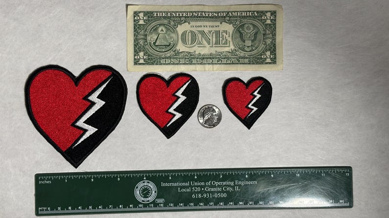 Descendants Rise of Red ***2 Inch *** Heart Iron on Patch. - Etsy