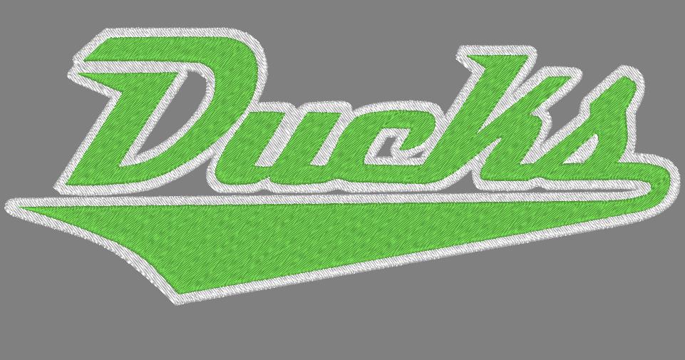 Oregon Duck Baseball Logo PES File - Etsy
