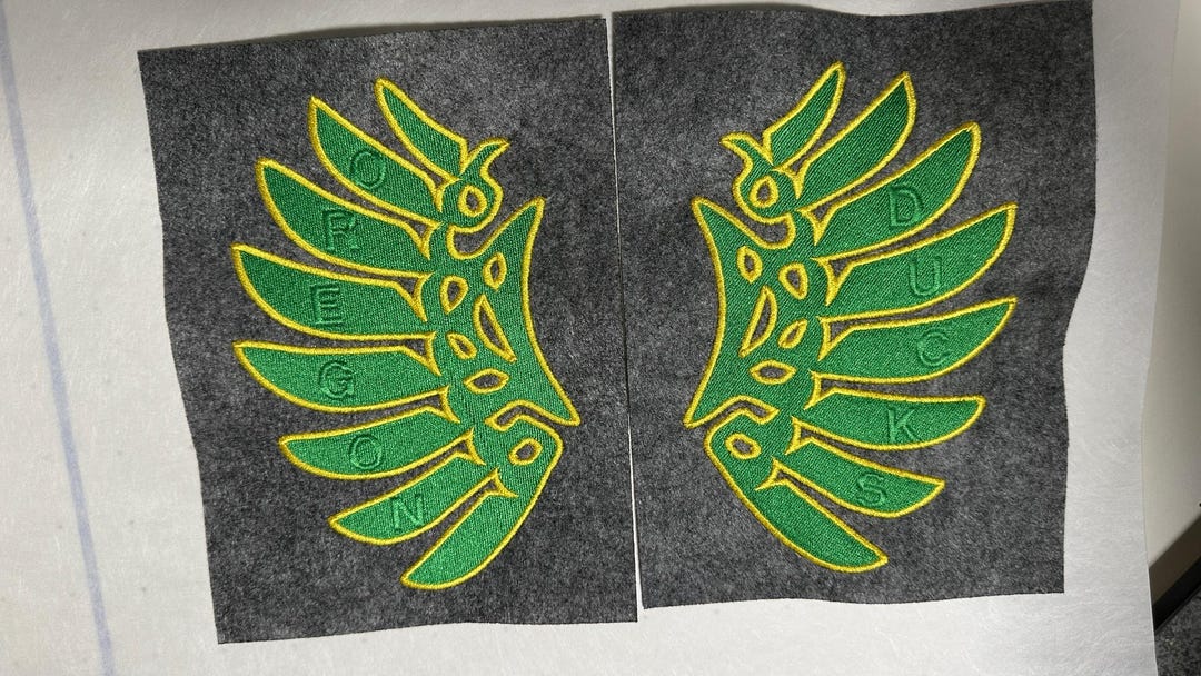 Oregon Duck Wings PES File - Etsy