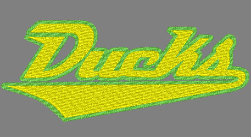Oregon Duck Baseball Logo PES File - Etsy