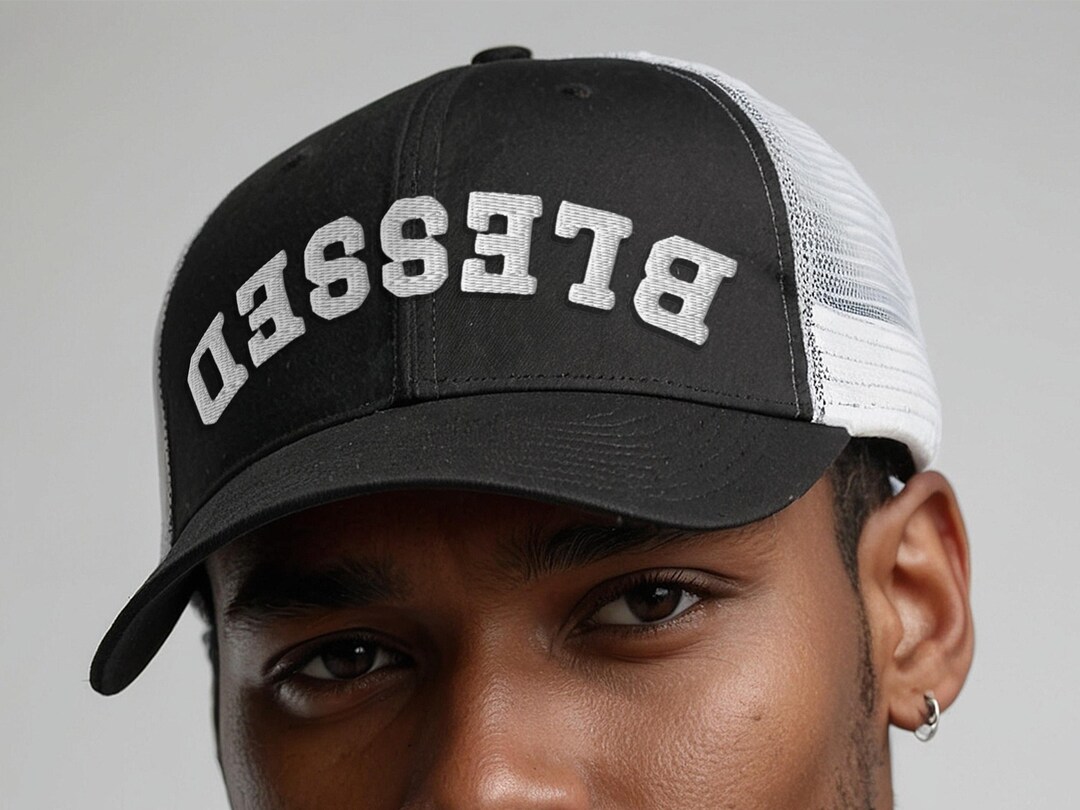 BLESSED Conversation Starter Upside Down Hat Gift for Christian Hat ...