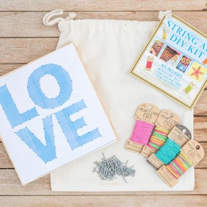 Hemp String Art Kit, Wooden Wall Decor, 5 Templates, Craft Supply - Etsy