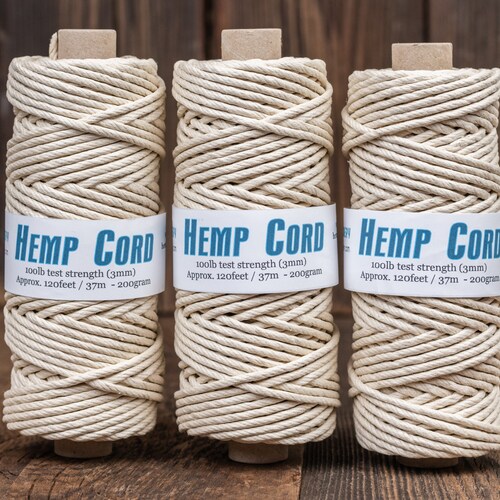 Natural Hemp Rope 8mm | Etsy
