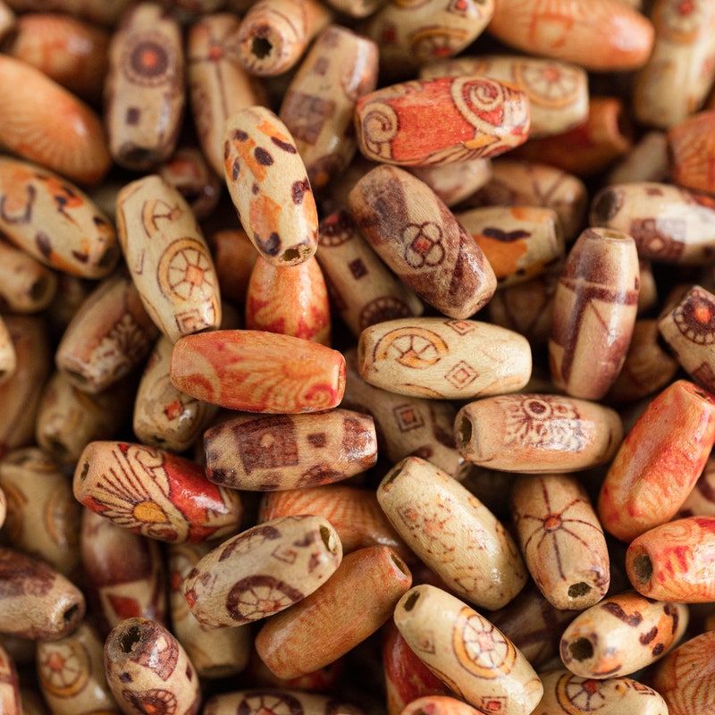 Wood Macrame Beads - Etsy