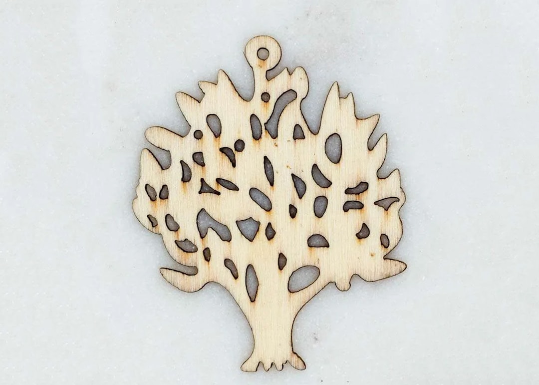 Wooden Tree Pendant, Laser Cut Charms, Unfinished 10 Pieces P167 - Etsy