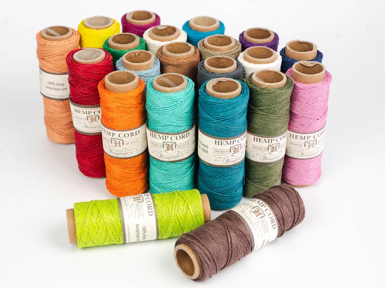 0.5mm Hemp Cord: Eco-friendly Macrame, Beading & Craft Twine - Etsy