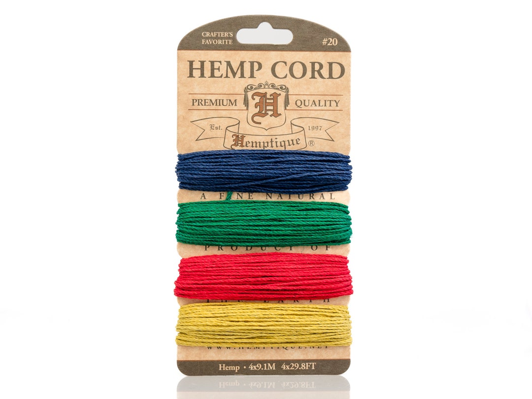 Colored Hemp Twine Topaz Sample Card -CH46 - Etsy