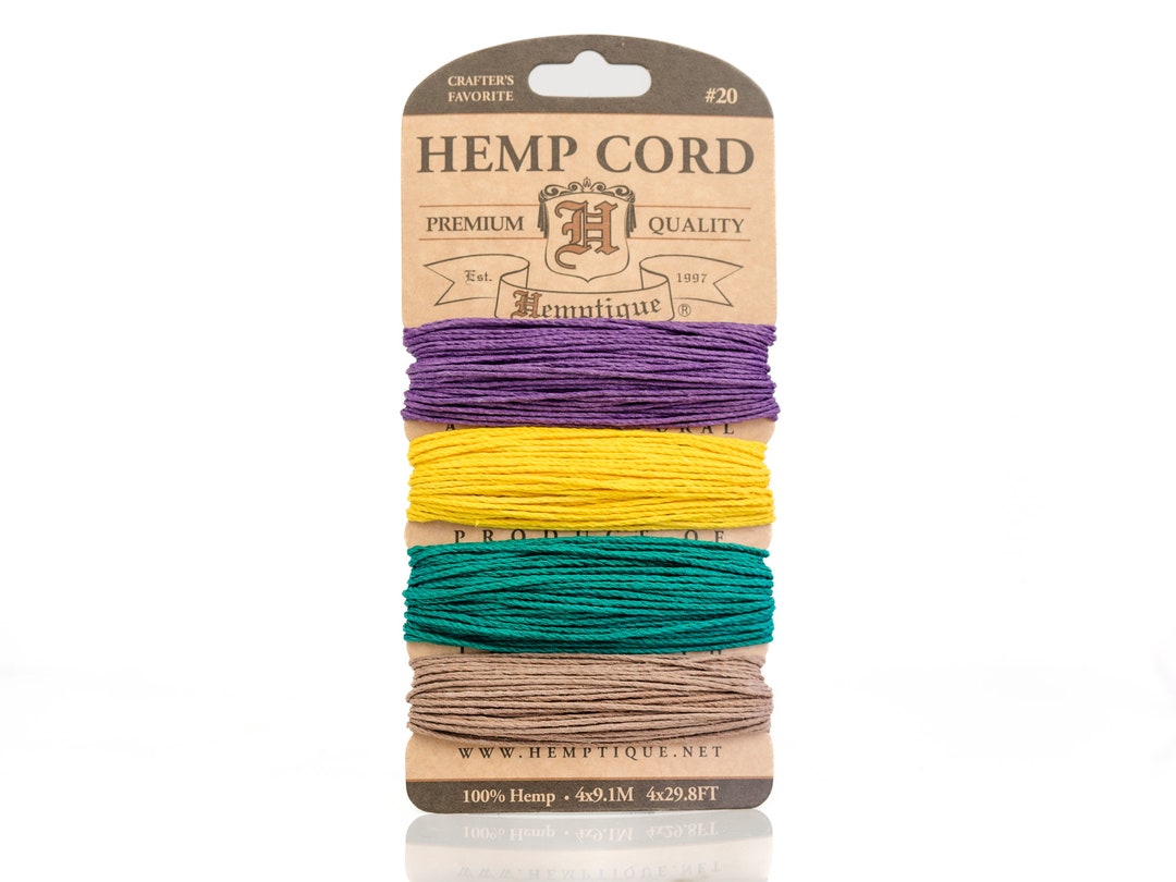 Jester Hemp Twine Sample Card: Eco Friendly Craft Product -CH49 - Etsy